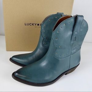 Lucky Brand | Shoes | Chantel X Leather Western Bootie Lucky Brand Nib | Poshmark